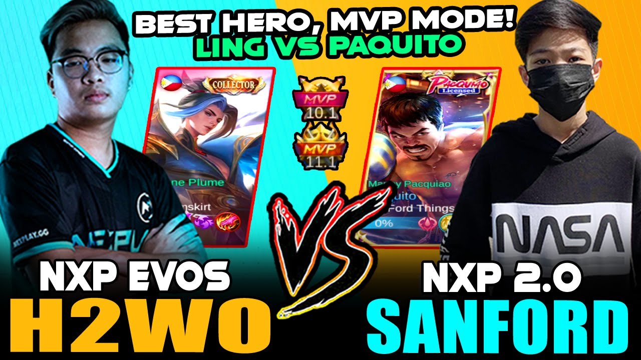 H2WO LING vs. SANFORD PAQUITO! [MVP BATTLE] | NXP EVOS vs NXP 2.0 ...