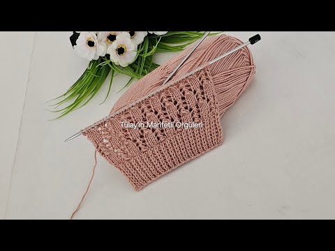 Üç Günde Yelek Örün 🧶Zarif Ve Kolay İki Şiş Örgü Modeli 