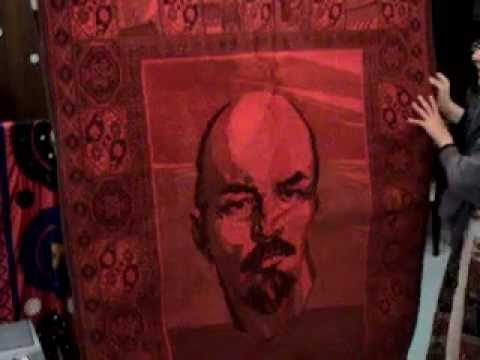 The Ultimate RED LENIN Carpet from the Soviet Union CCCP Rug - YouTube