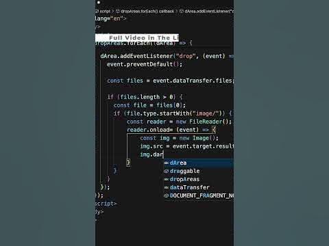How to create Drag & Drop Image Upload using JavaScript only | Geekboots - YouTube