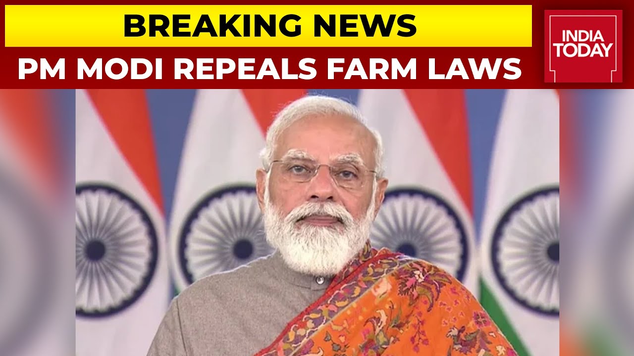 PM Narendra Modi Announces To Repeal Three Farm Laws, Urges Farmers To ...