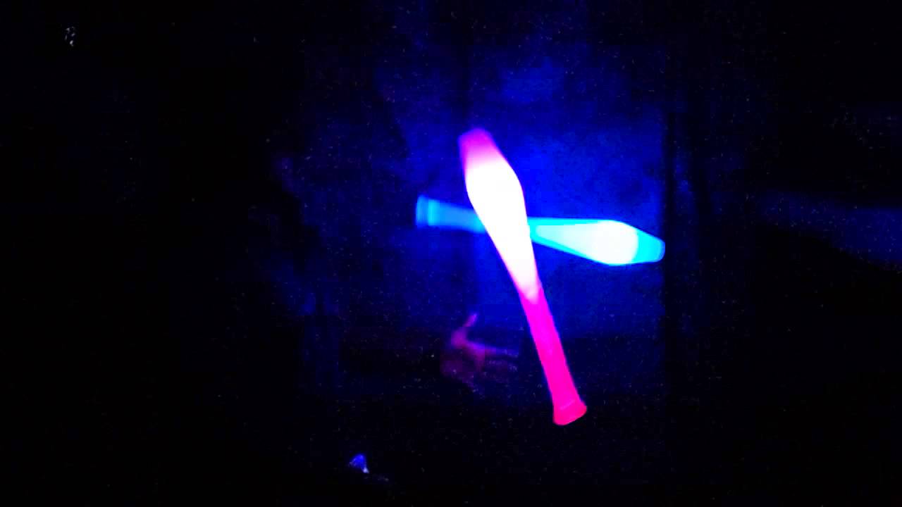 Juggling Sticks | LED Clubs | Glow - Multiple Colors - YouTube