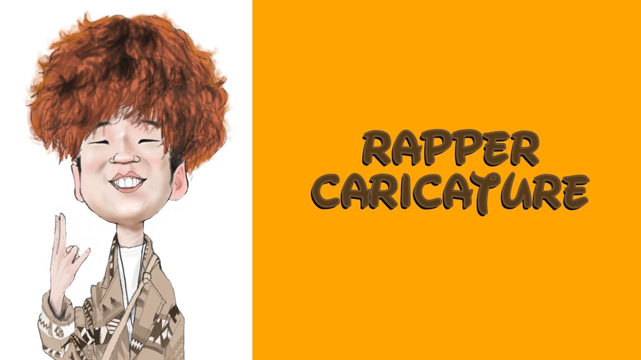 김하온 캐리커쳐 , Korean rapper Kim Haon Caricature - YouTube