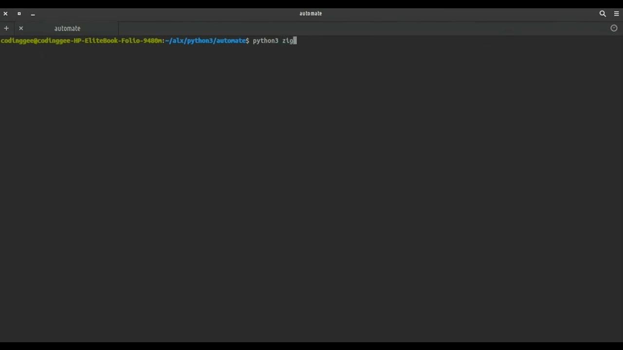 python zigzag - YouTube