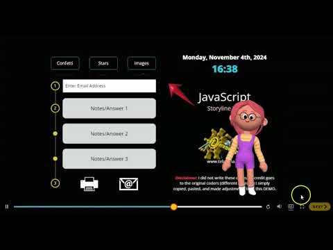 Print and email a Form with JavaScript - Storyline 360 - YouTube