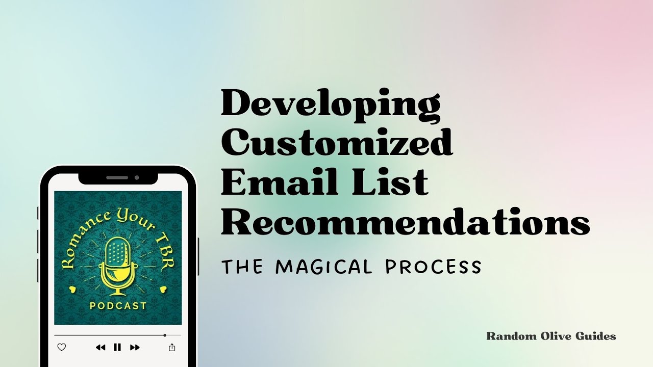 Example of How I Created Customized Email List Recommendations for the ...