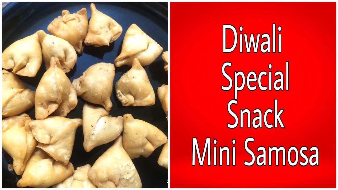 Diwali Special Mini Dry Samosa Recipe | Samosa Mini | Diwali Recipe ...
