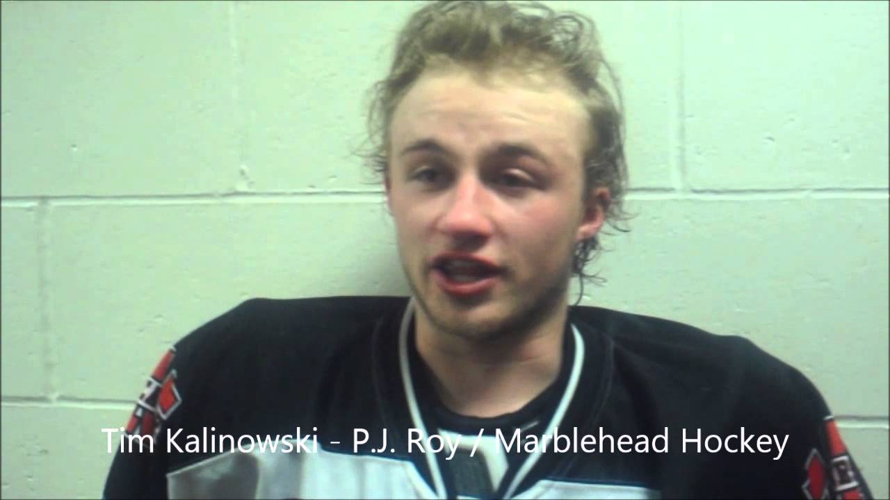 Tim Kalinowski - P.J. Roy / Marblehead Hockey Players - YouTube
