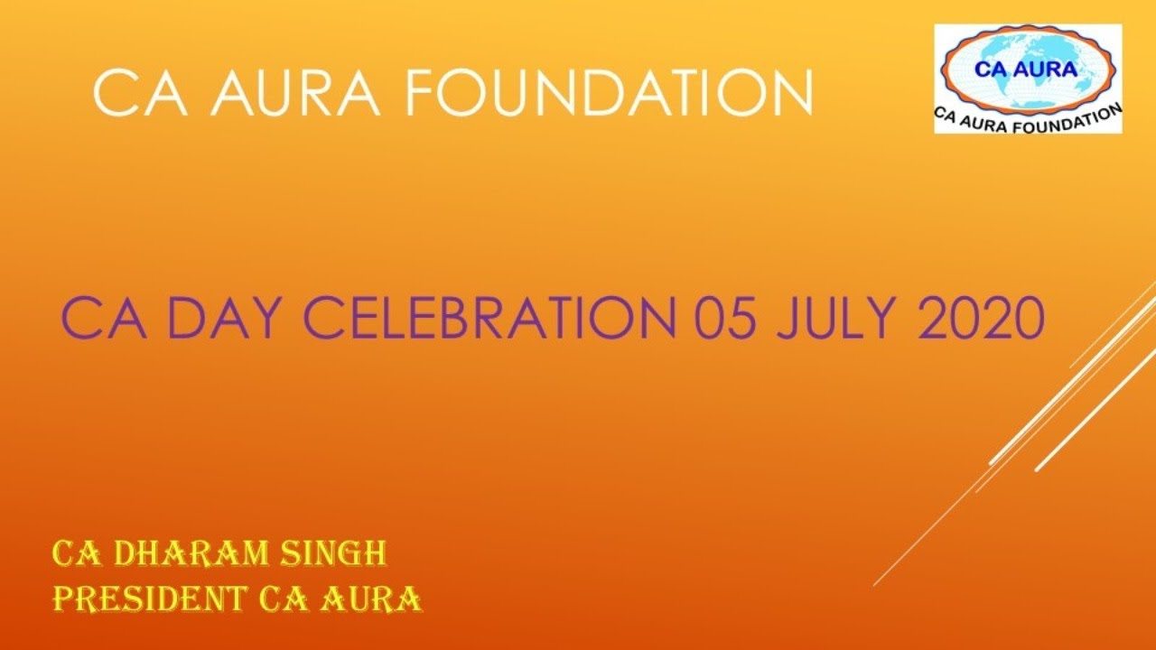 CA Day Celebration 5th July 2020 - YouTube