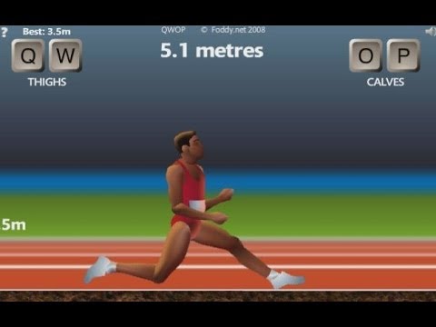 [썩쏘TV]병맛 달리기게임 QWOP풀버전 게임실황 Running Game - YouTube