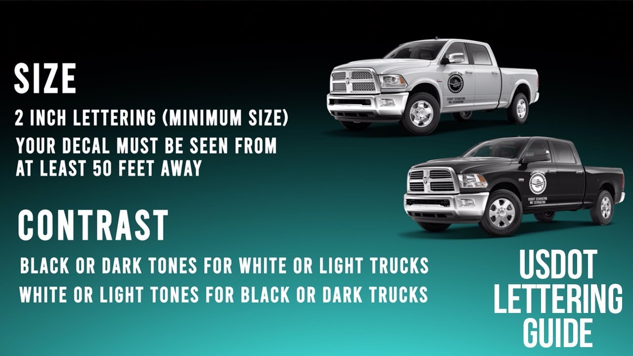 USDOT Truck Lettering Basics US DOT Decal Sticker Requirements YouTube USDOT Truck Lettering Basics US DOT Decal Sticker Requirements YouTube