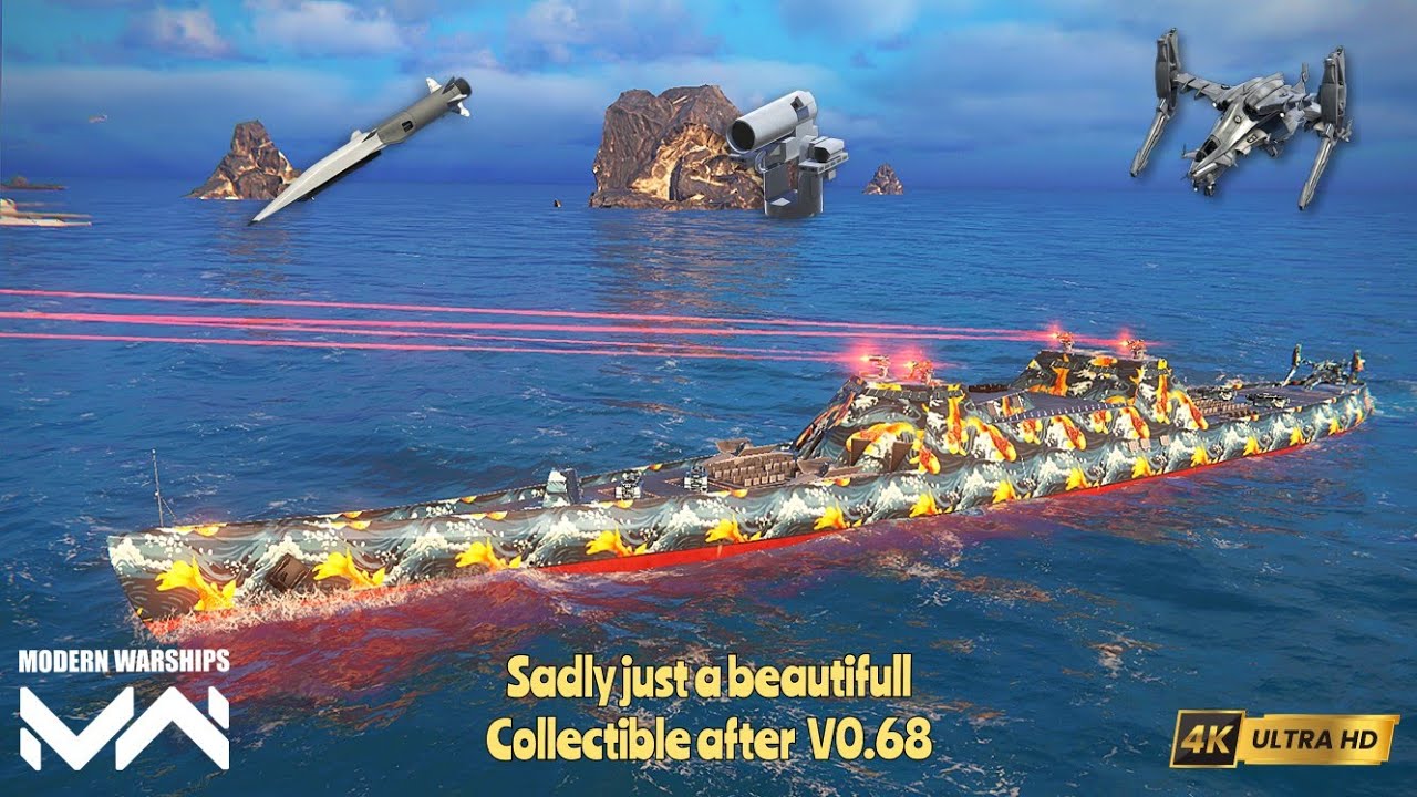 MODERN WARSHIPS USS ARSENAL zircon anseq ch1 goldfish camo 4k gameplay ...