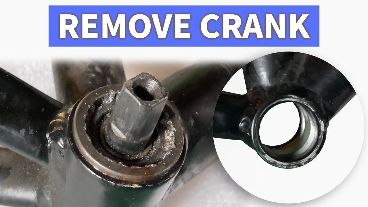 How to remove stubborn square spindle of old bike - YouTube