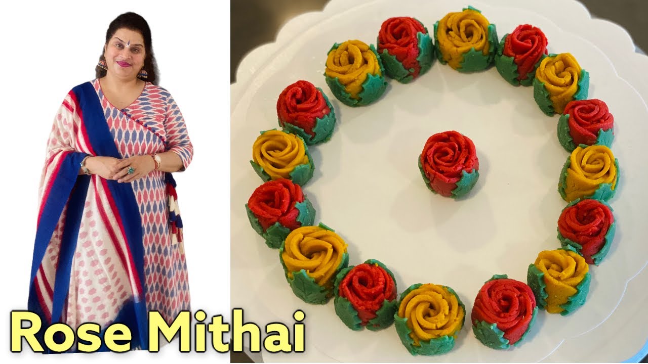 Diwali Special Sweet Recipe |Rose Mithai | रोज़ मिठाई | Cooking made ...