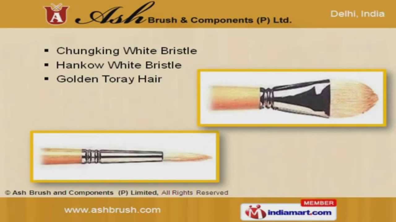 Fine Art Brushes by Ash Brush And Components (P) Limited, Delhi - YouTube