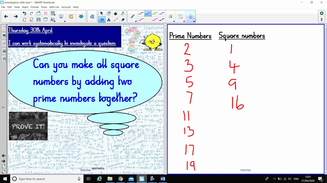 Year 6 Maths Square Numbers Investigation YouTube year-6-maths-square-numbers-investigation-youtube