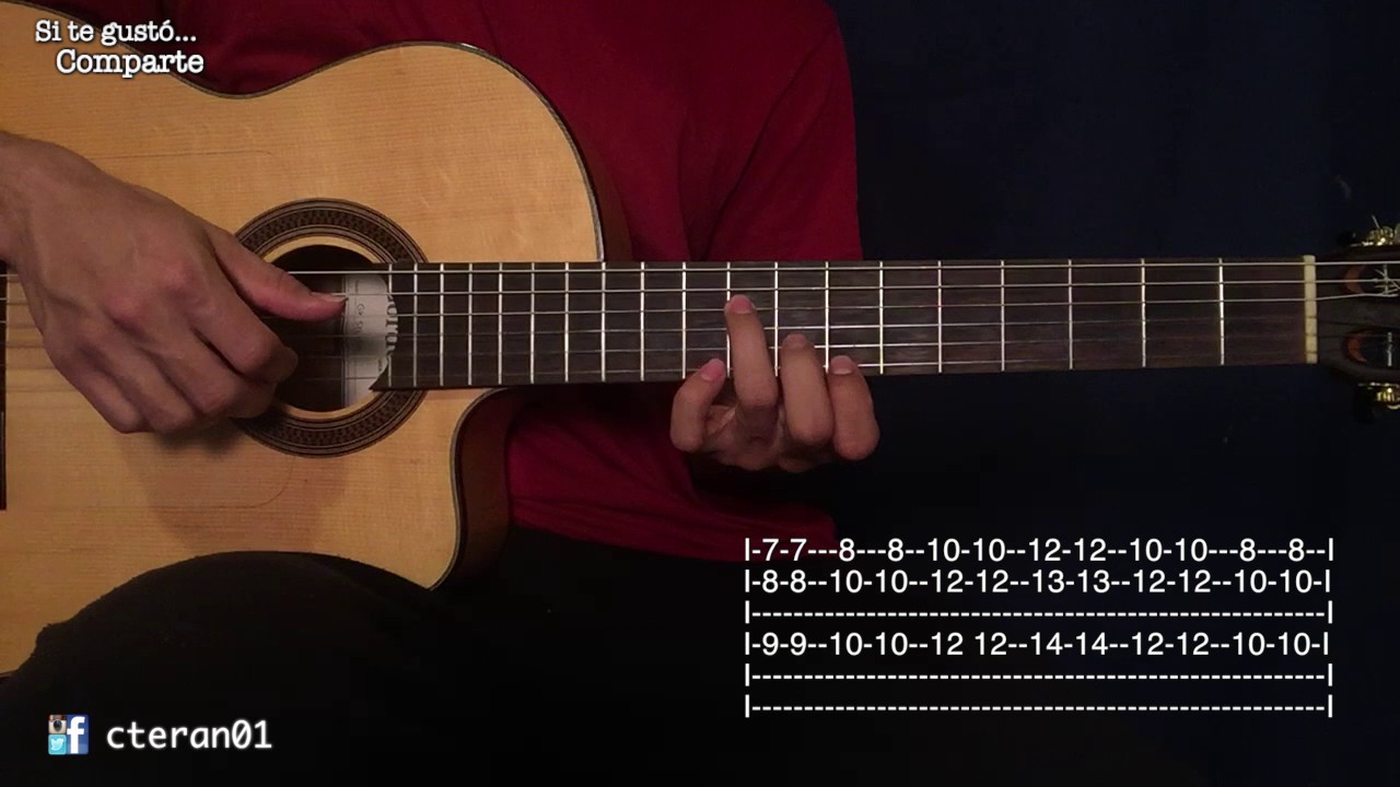 Querube - Bolero Tutorial Guitarra - YouTube