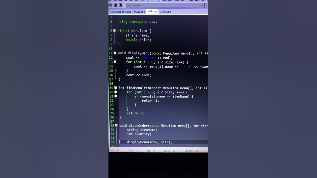 C Menu Items Coding Code Cpp Codemasters Coderstokyo Codinglife