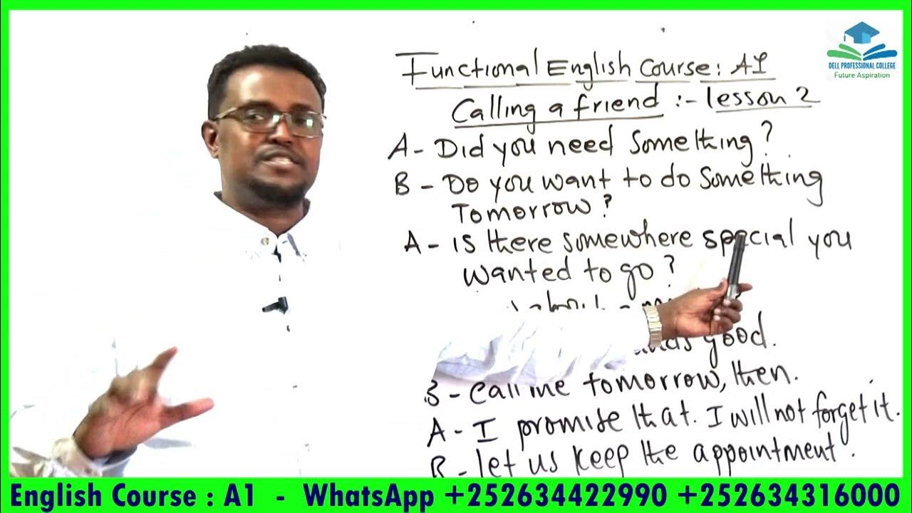 Functional English Course_A1_Lesson 2 - YouTube
