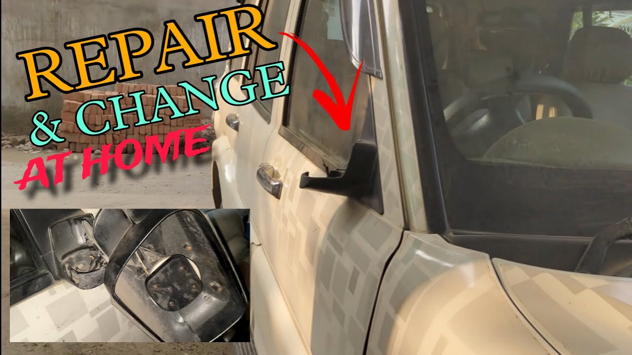Scorpio Side View Mirror Change and Installation | At Home #mahindra # ...