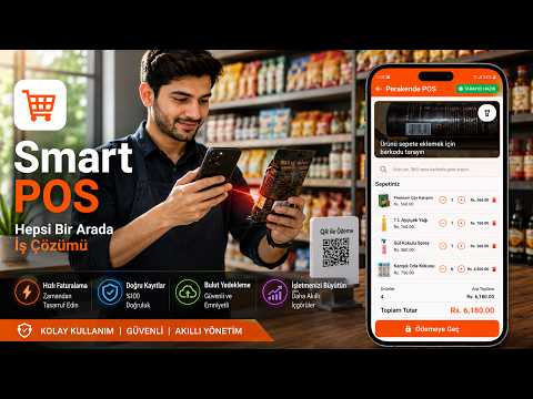 En İyi Ücretsiz POS Uygulaması | Fatura, Stok, Barkod, QR, Müşteri Hesabı ve Taksitli Satış