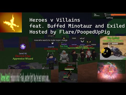 World of Magic Roblox | Heroes v Villains with Buffed Minotaur and ...