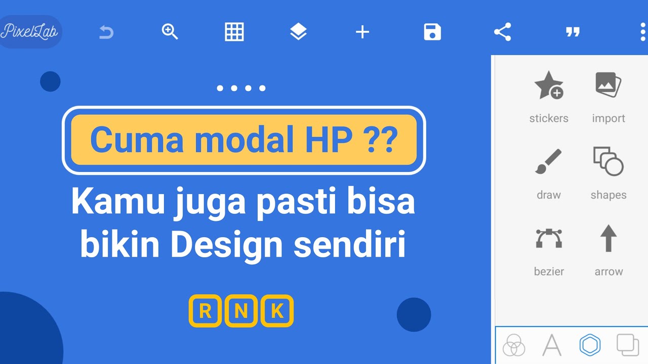 Cara membuat Design Banner hanya Menggunakan Handphone - YouTube