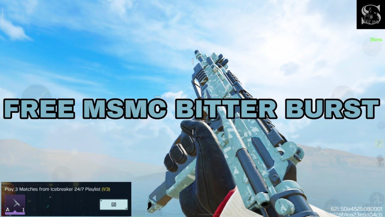 How to Get Free MSMC Bitter Burst by Playing 3 matches CODM | Event ...