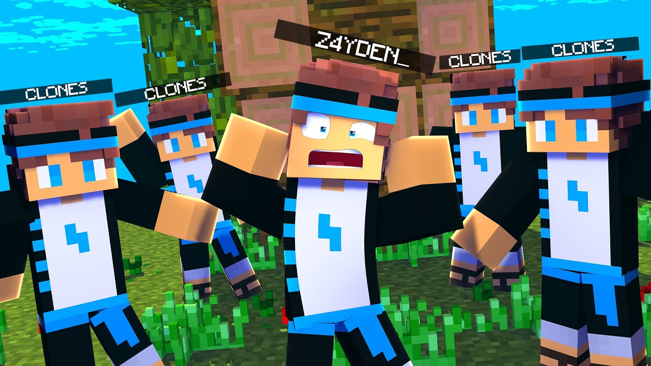 COMO FAZER VARIOS CLONES NO MINECRAFT *fabrica de clones* - YouTube