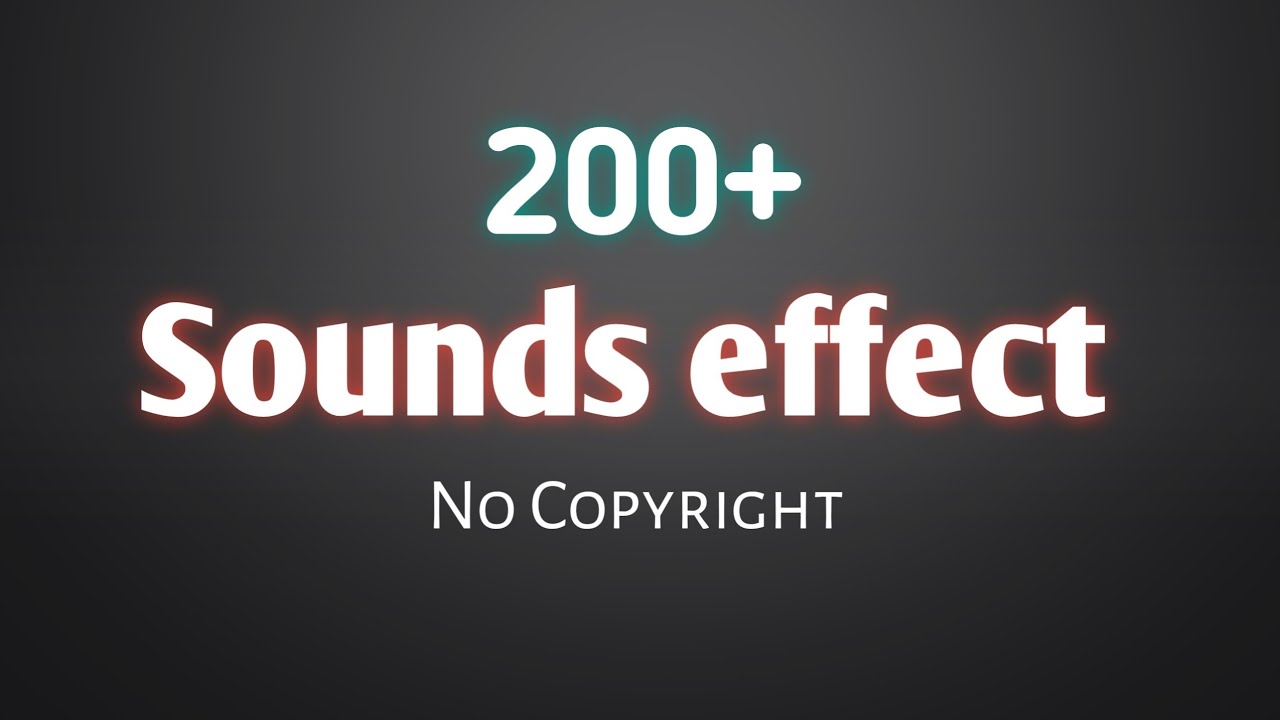 🎧 200+ Free Sound Effects Pack | Download Link in Description 🔥 - YouTube