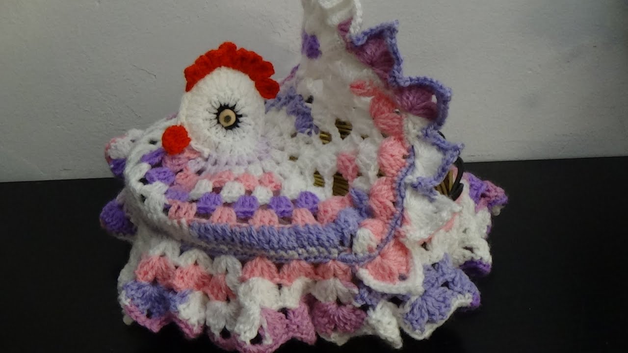 Cos Gainusa pentru ouale de Paste crosetat pas cu pas - YouTube