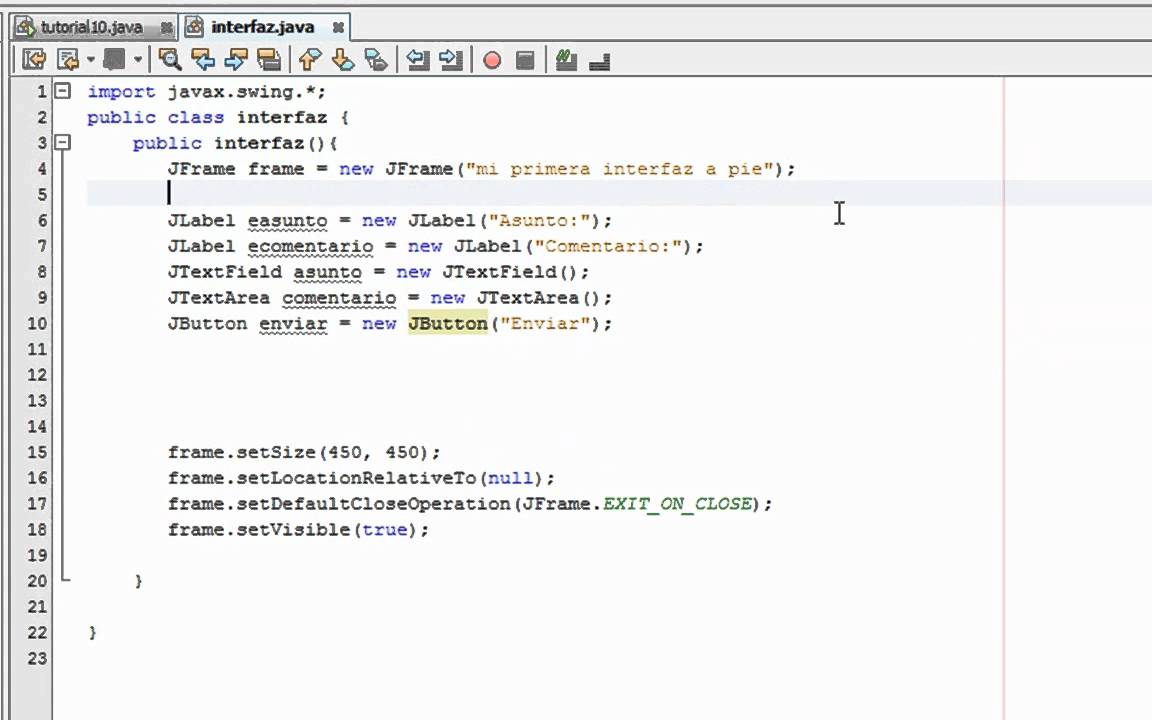 Tutorial 10 Parte 1/2 Java NetBeans WWW.INQUISIDORES.NET JTextArea, JTextField, JButton, JLabel ...
