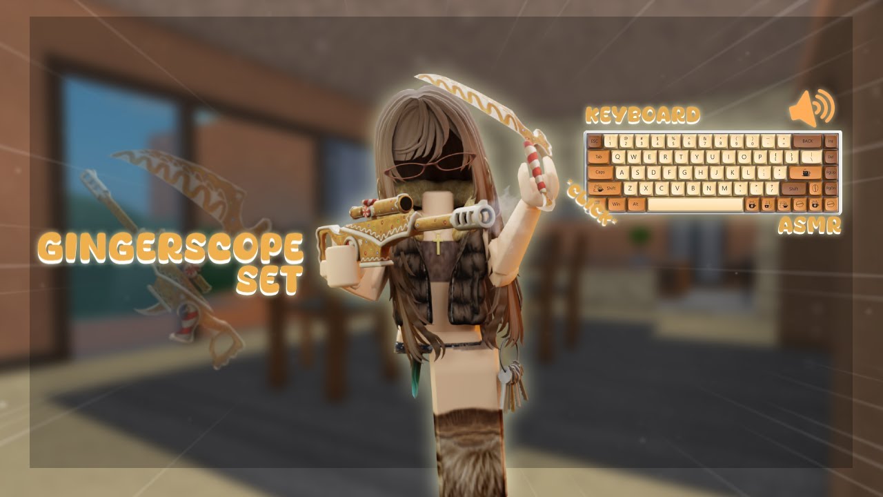 Playing MM2 with GINGERSCOPE SET *Keyboard ASMR* {Murder Mystery 2} - YouTube