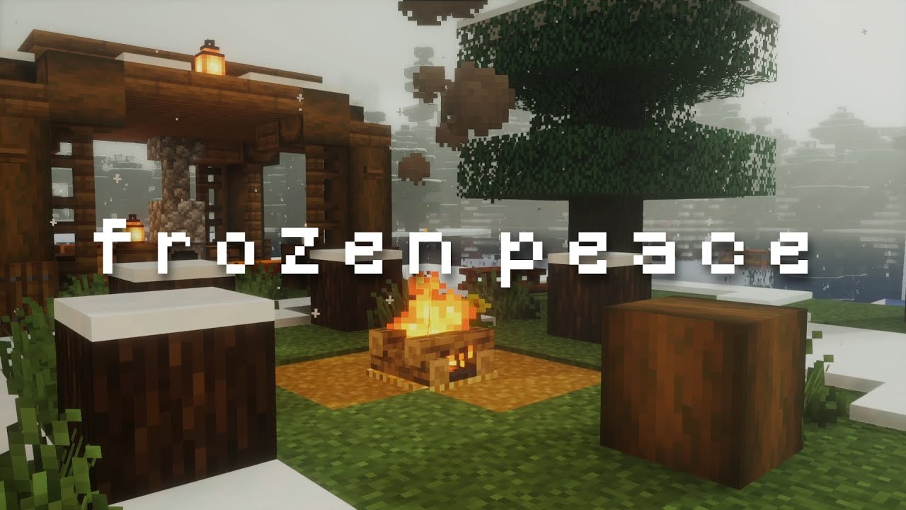 🌨️ Beneath the Falling Snow | 1 Hour of Peaceful Minecraft Winter ...