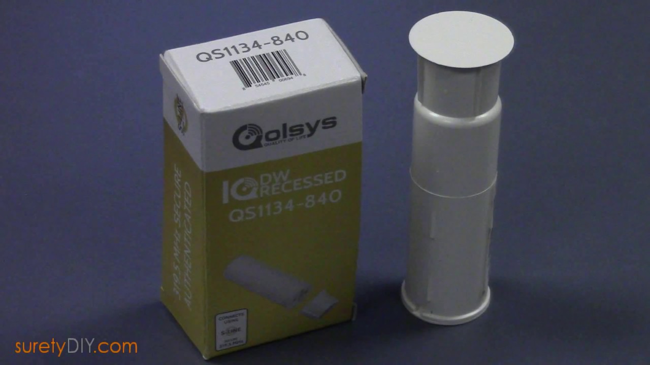 How to Pair a Qolsys S-Line Recessed DW Sensor with an IQ Panel 2 - YouTube