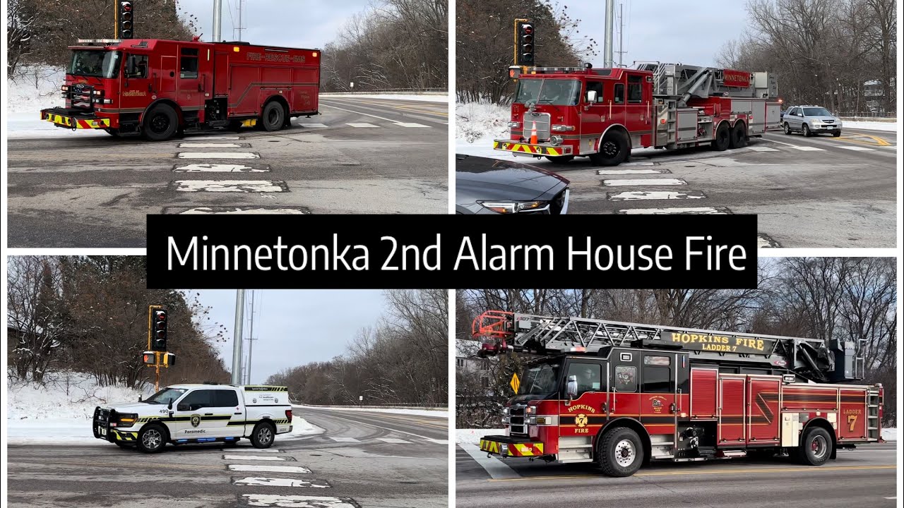 Minnetonka House Fire Response 12/1/25 - YouTube