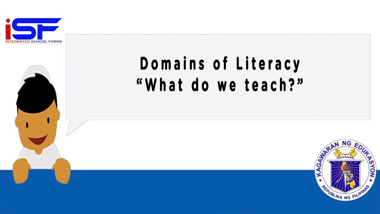 Domains of Literacy: What Do We Teach? - YouTube