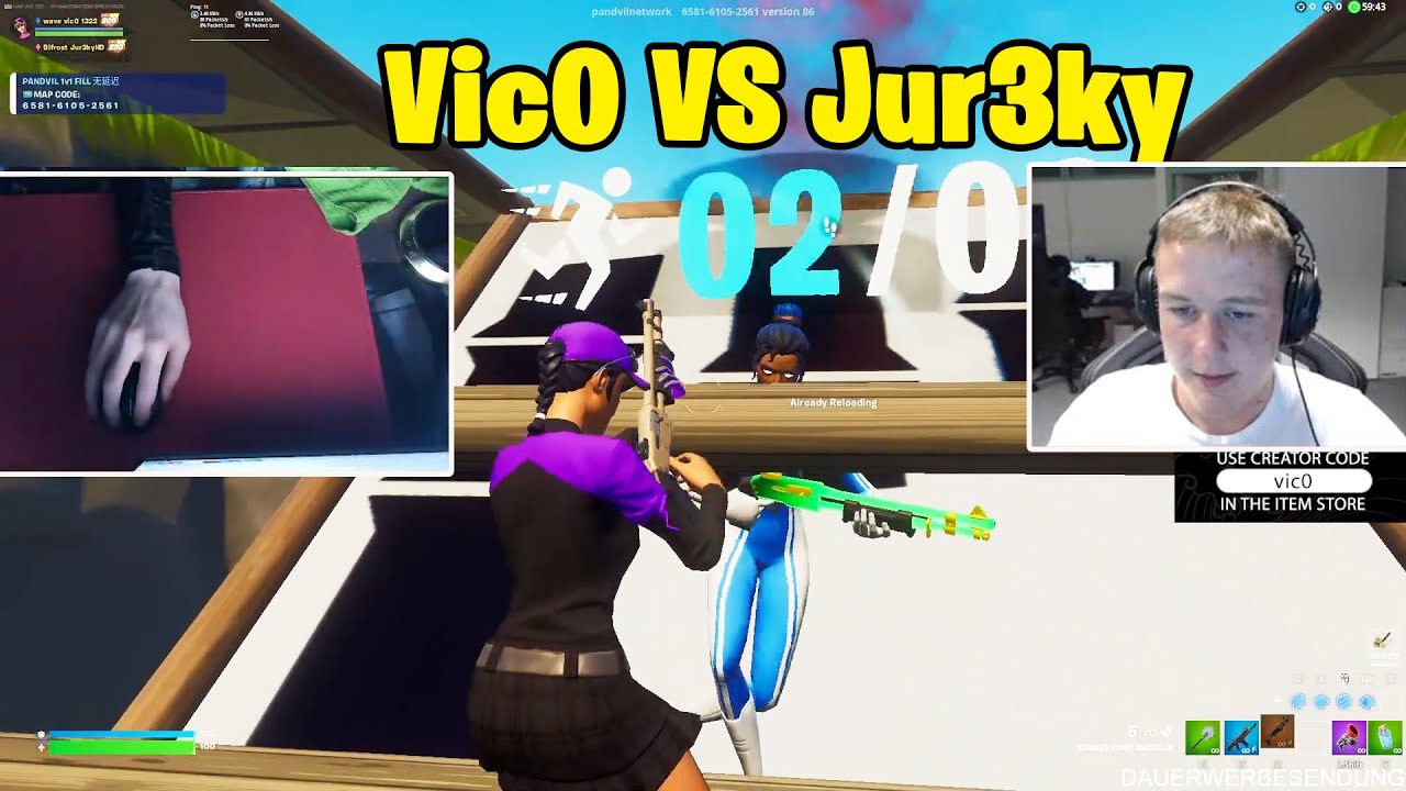 Vic0 VS Jur3ky 1v1 Buildfights! - Fortnite 1v1 - YouTube