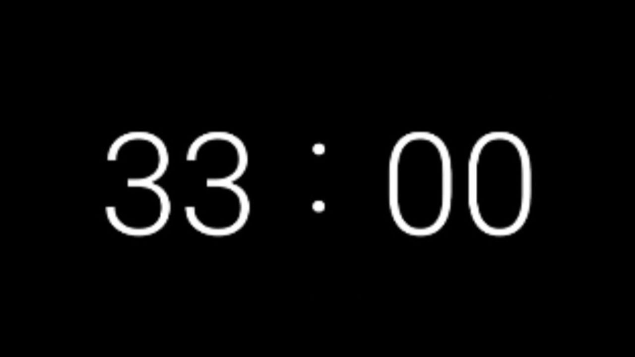 Video timer 33 minute_Alarm video 33 minute_33minutes timer_timer ...