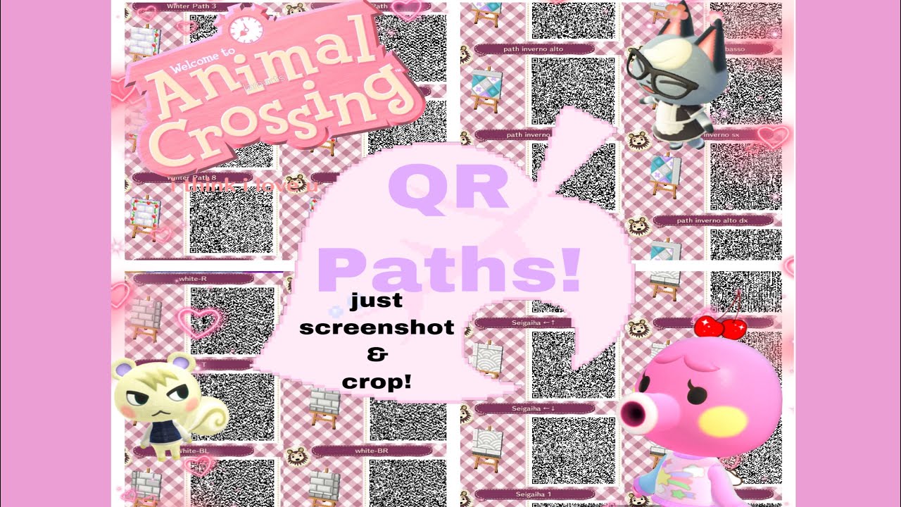 animal crossing path qr codes! || boba tea crossing - YouTube