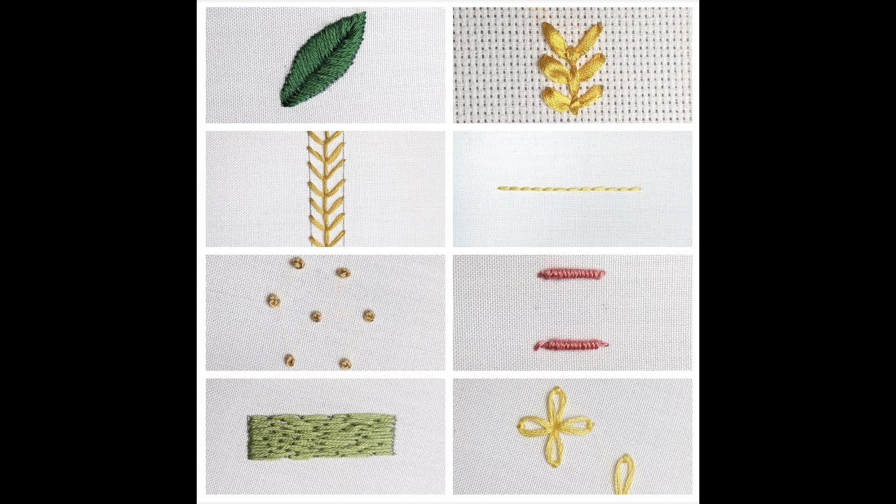 20 Essential Embroidery Stitches You Should Know - From Basic to ...