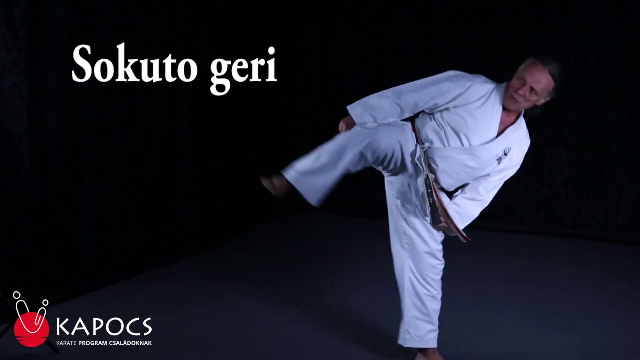 Karate Goju-ryu - Sokuto geri - Kapocs Sportprogram - YouTube