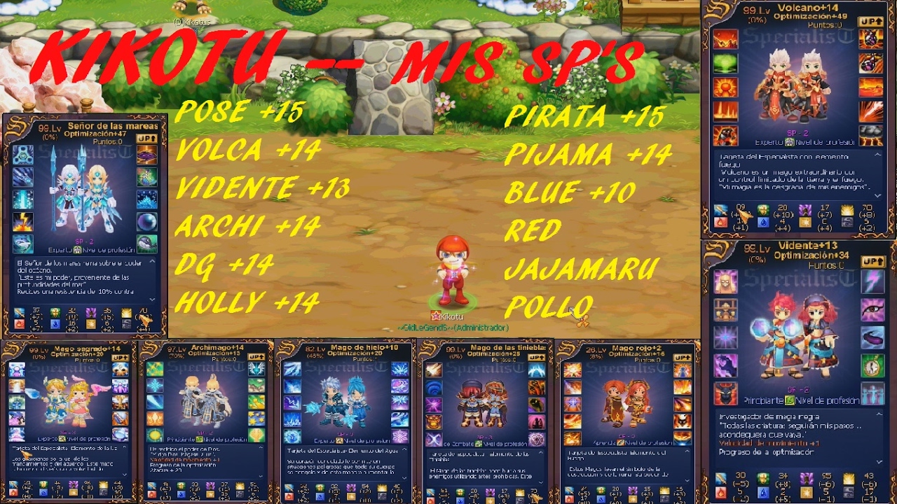 Mis Tarjetas Especialista SP's Hay Que Mejorar Puntos #NosTale #Kikotu ...