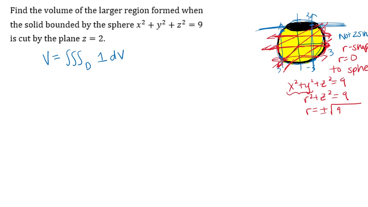 Integration in Cylindrical Coordinates Example 2 - YouTube