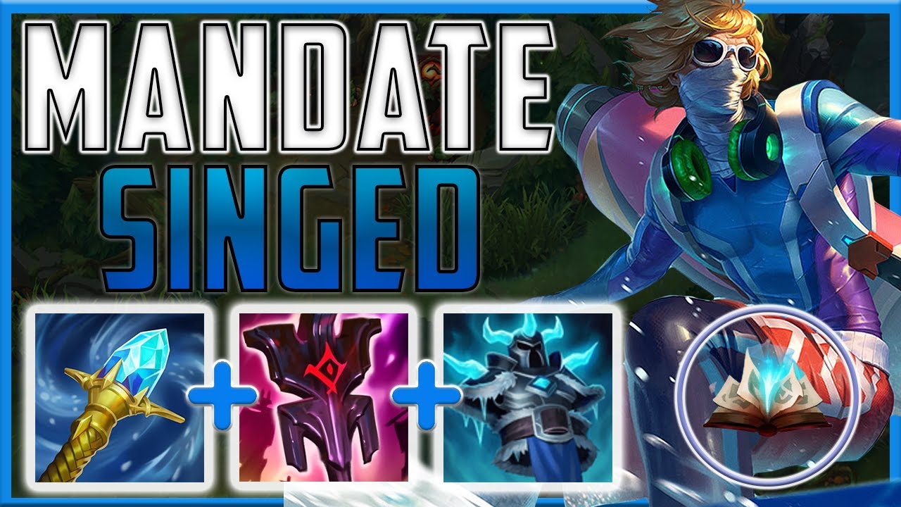 We utilized Singed's STRONGEST item to make him a Support tank ...