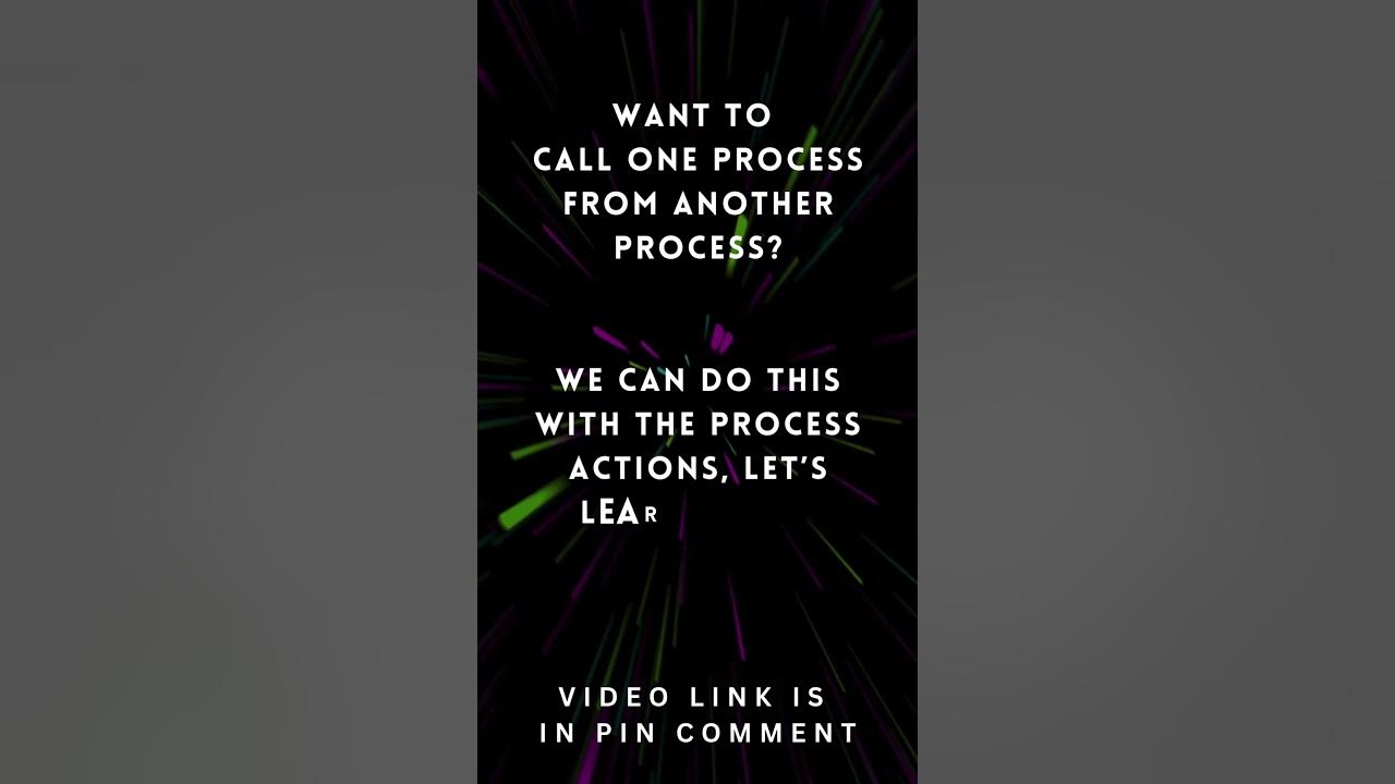 Call one process from another in Oracle Process Automation, OPA - YouTube