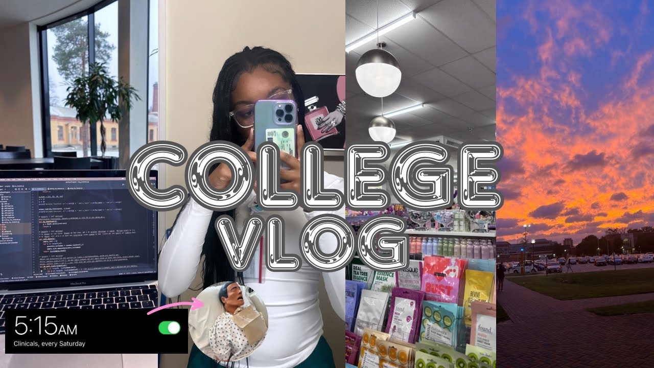 COLLEGE VLOG 📓| First Exam, Campus, Studying, Nursing School - YouTube