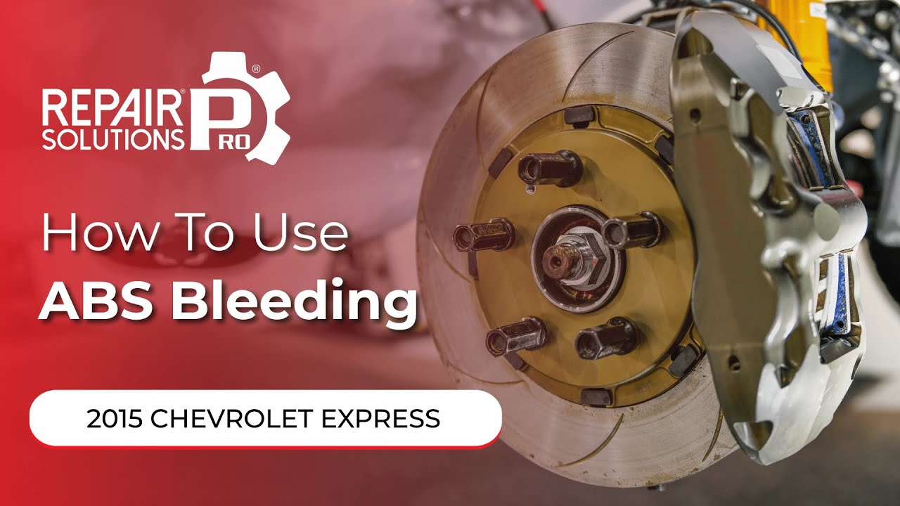 How to Use ABS Bleeding Function on SDS | 2015 Chevrolet Express - YouTube