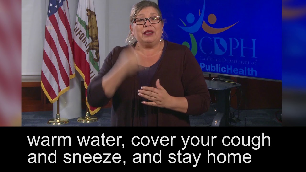 CDPH: Coronavirus Precautions (American Sign Language) - YouTube