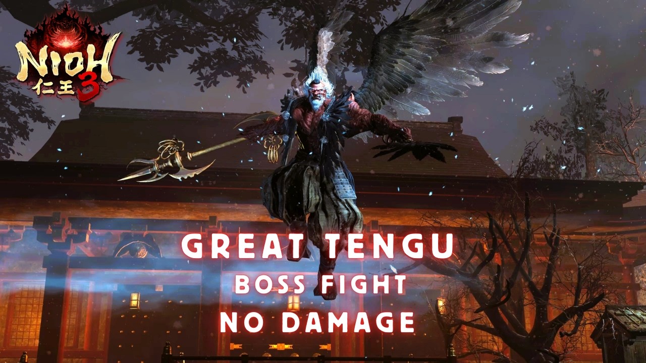 Nioh 3 | Great Tengu Boss Fight (No Damage) [4K] - YouTube